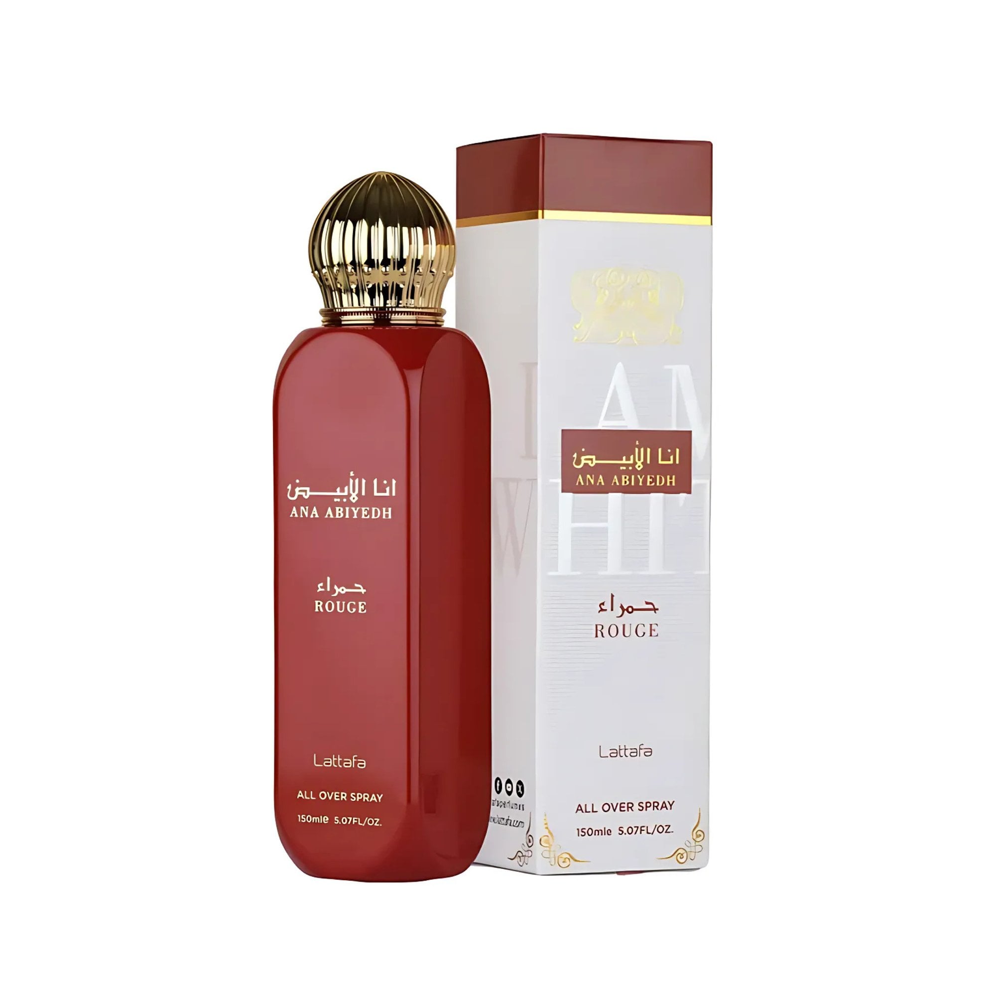 Lattafa Ana Abiyedh Rouge Body & Hair Spray 150ml Spray – Beauty Base